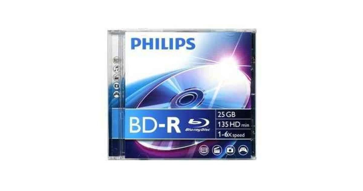 Philips BD-R25 25Gb 6x Blu-ray | Pepita.com