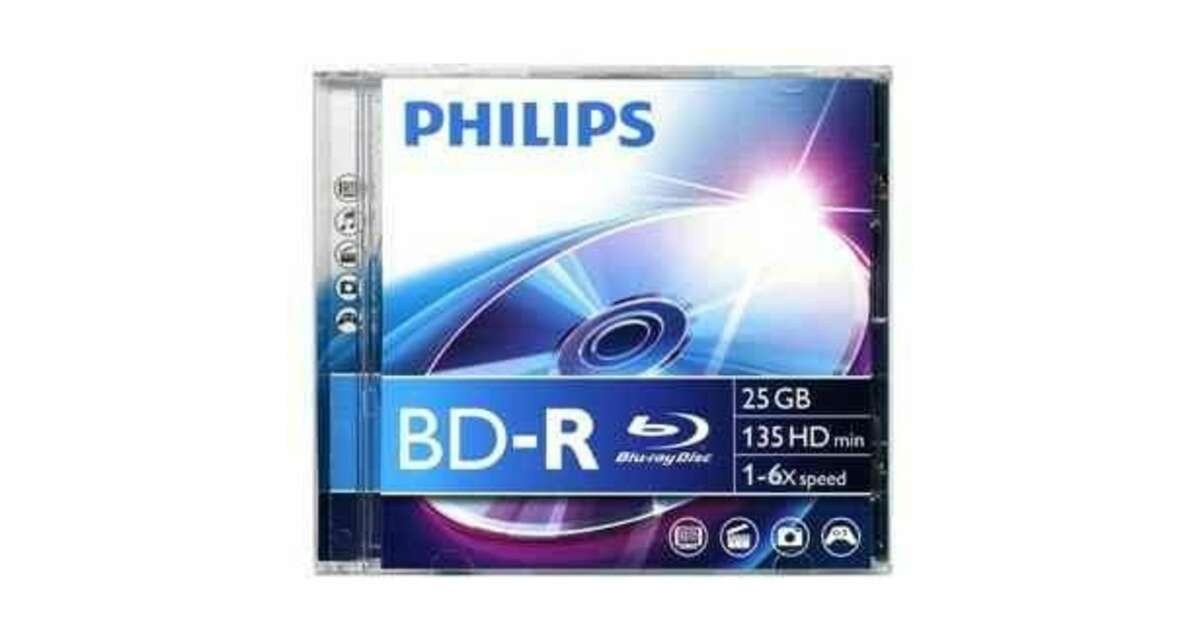 Philips BD-R25 25Gb 6x Blu-ray | Pepita.com