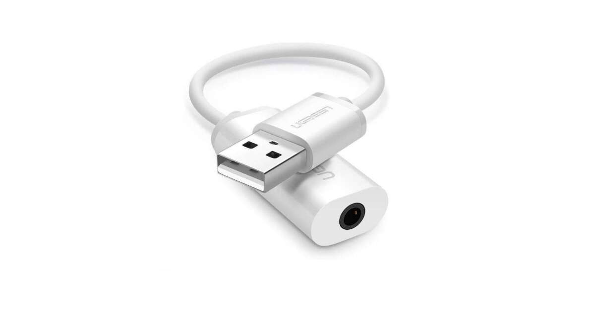 UGREEN US206 audioadapter, USB-mini Jack 3,5 mm-es AUX (fehér) | Pepita.hu UGREEN US206 audioadapter, USB-mini Jack 3,5 mm-es AUX (fehér) | Pepita.hu
