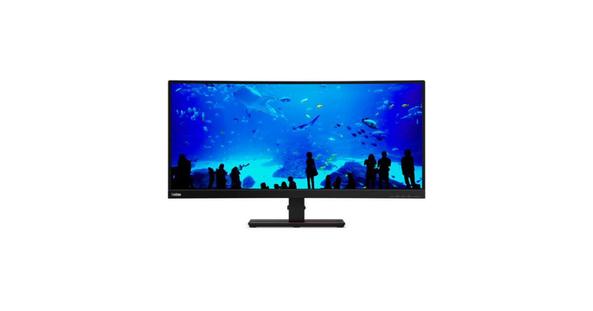 LENOVO Monitor ThinkVision T34w-20; 34 QHD 3440x1440 IPS, 21:9, 3000:1 ...