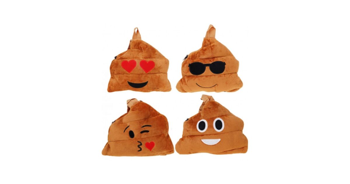 Emojis plüss hátizsák - 32x26cm | Pepita.hu