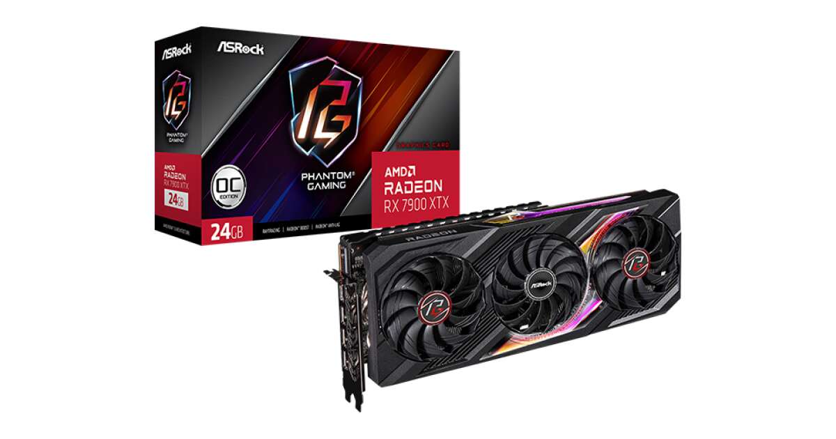 ASRock RX7900XTX - Phantom Gaming 24GB OC - RX7900XTX PG 24GO | Pepita.hu