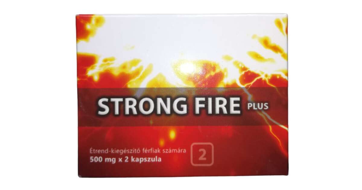 STRONG FIRE PLUS POTENCIANÖVELŐ KAPSZULA FÉRFIAKNAK - 2 DB | Pepita.hu