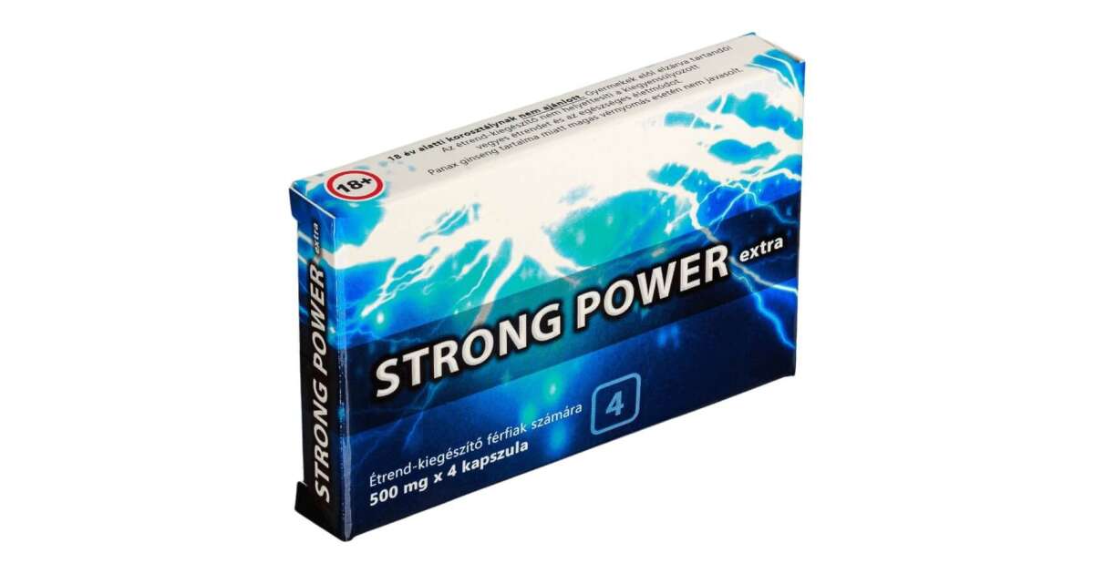 STRONG POWER EXTRA POTENCIANÖVELŐ KAPSZULA FÉRFIAKNAK - 4 DB | Pepita.hu