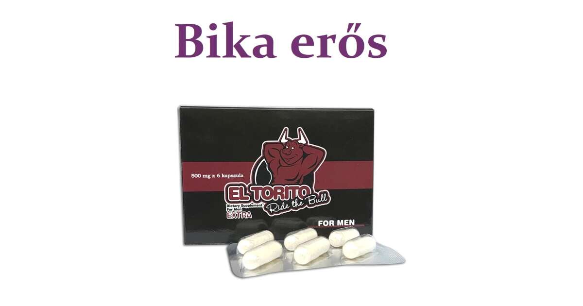 EL TORITO POTENCIANÖVELŐ KAPSZULA - 6 DB | Pepita.hu