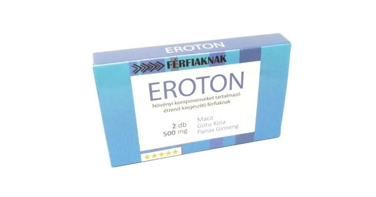 EROTON CLASSIC POTENCIANÖVELŐ KAPSZUAL - 2 DB | Pepita.hu