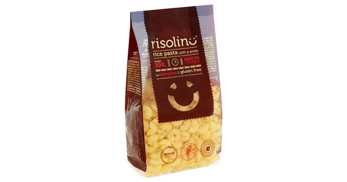 Risolino, rizstészta, Szarvacska, gluténmentes, 300g | Pepita.hu