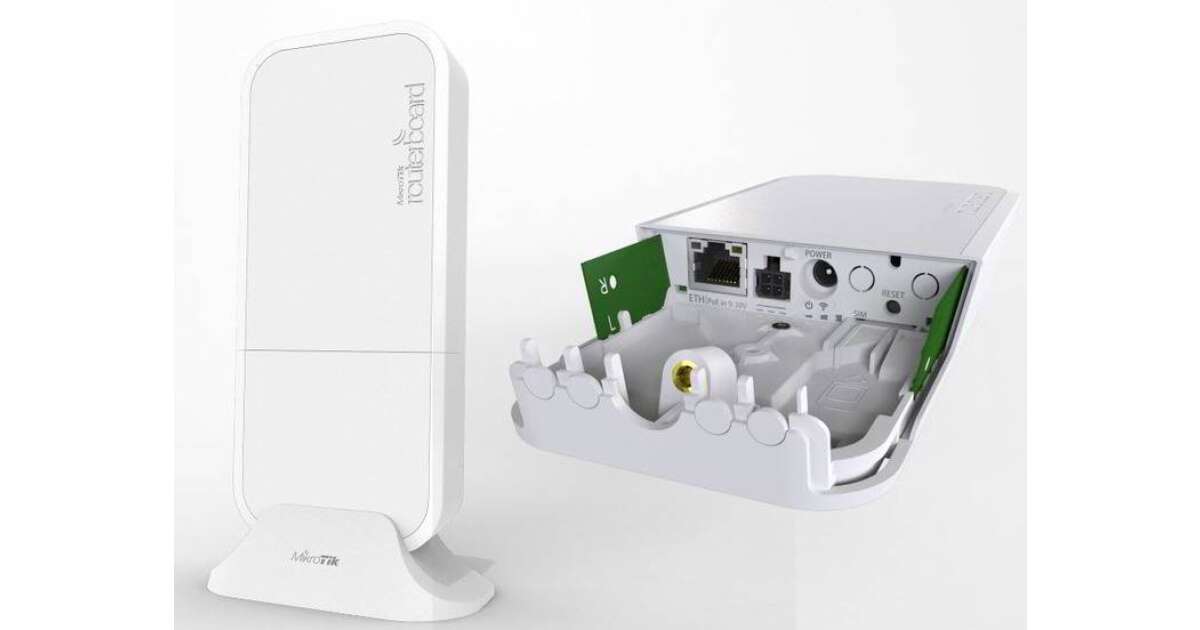 MikroTik RBwAPR-2nD&R11e-LTE kültéri WiFi accesspoint, beépített LTE ...
