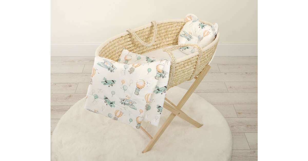 BabyLion Prémium Maci 2 részes ágyneműszett - Repülők és léggömbök ...