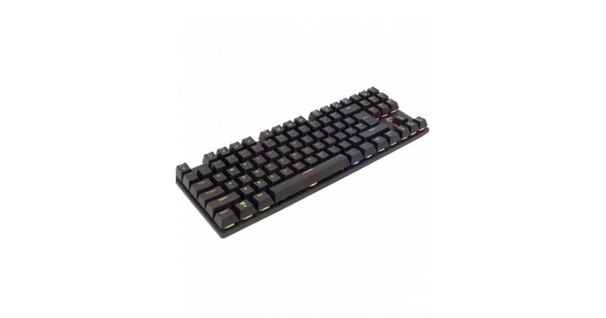 White Shark COMMANDOS GK-2106B/BL-HU fekete mechanikus magyar (blue switch) gamer billentyűzet ...