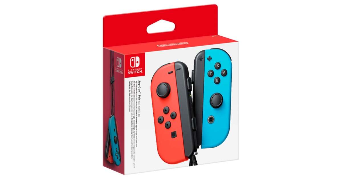 Nintendo Switch Joy Con Neon Red Neon Blue Kontroller Pár Pepita Hu