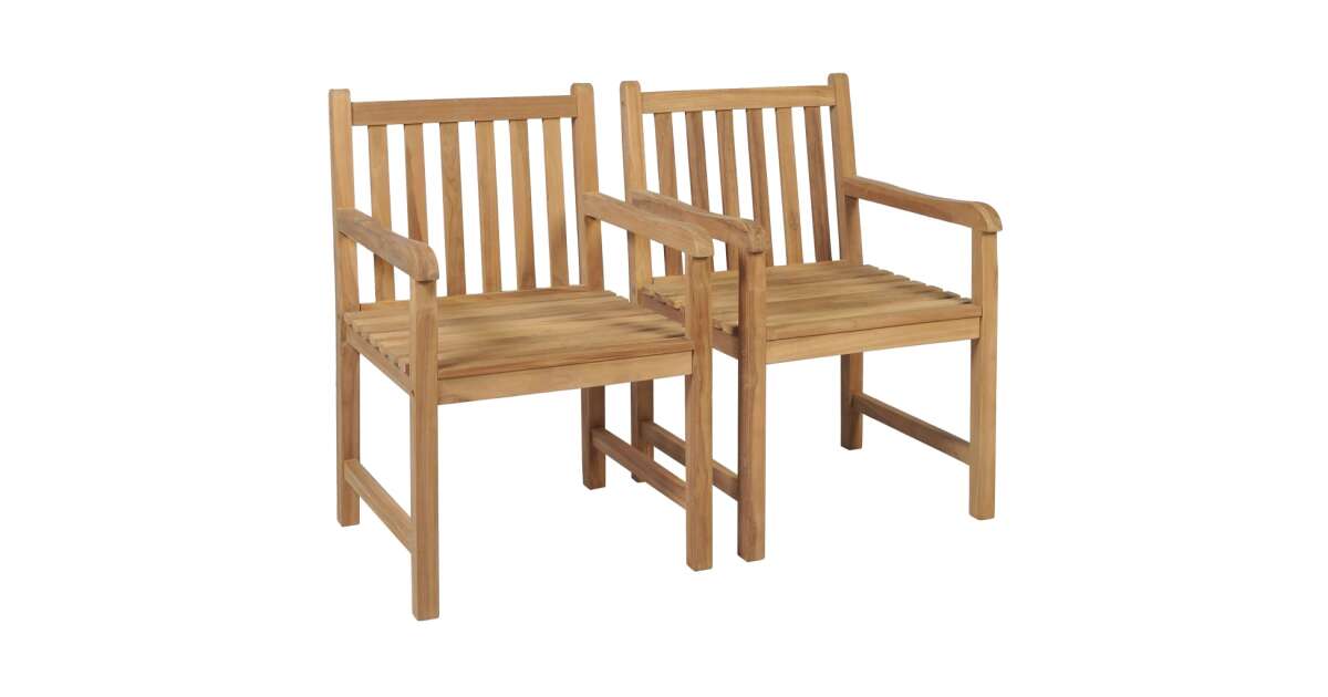 Teakfa Kerti Szék (2 db) - Tópszínű Párna | Pepita.hu