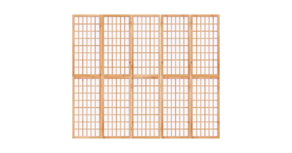 5-paneles japán stílusú összecsukható paraván 200 x 170 cm | Pepita.hu