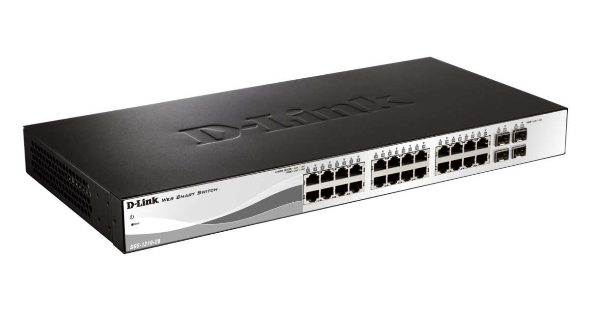 D-Link DGS-1210-28 24+4-port 10/100/1000 Base-T port with 4 x 1000Base ...