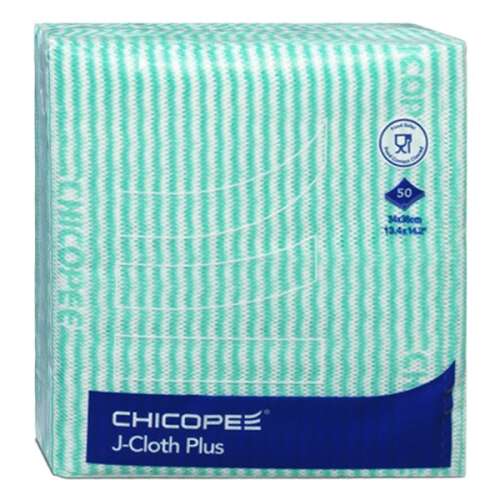 Törlőkendő CHICOPEE J-Cloth Plus konyhai eldobható 34 x 36 cm zöld 50 ...