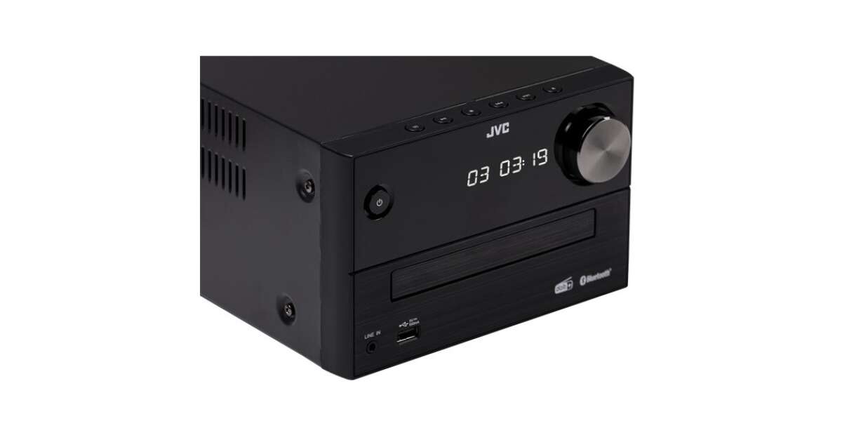 JVC UX-C25DAB Micro HiFi rendszer, fekete | Pepita.hu