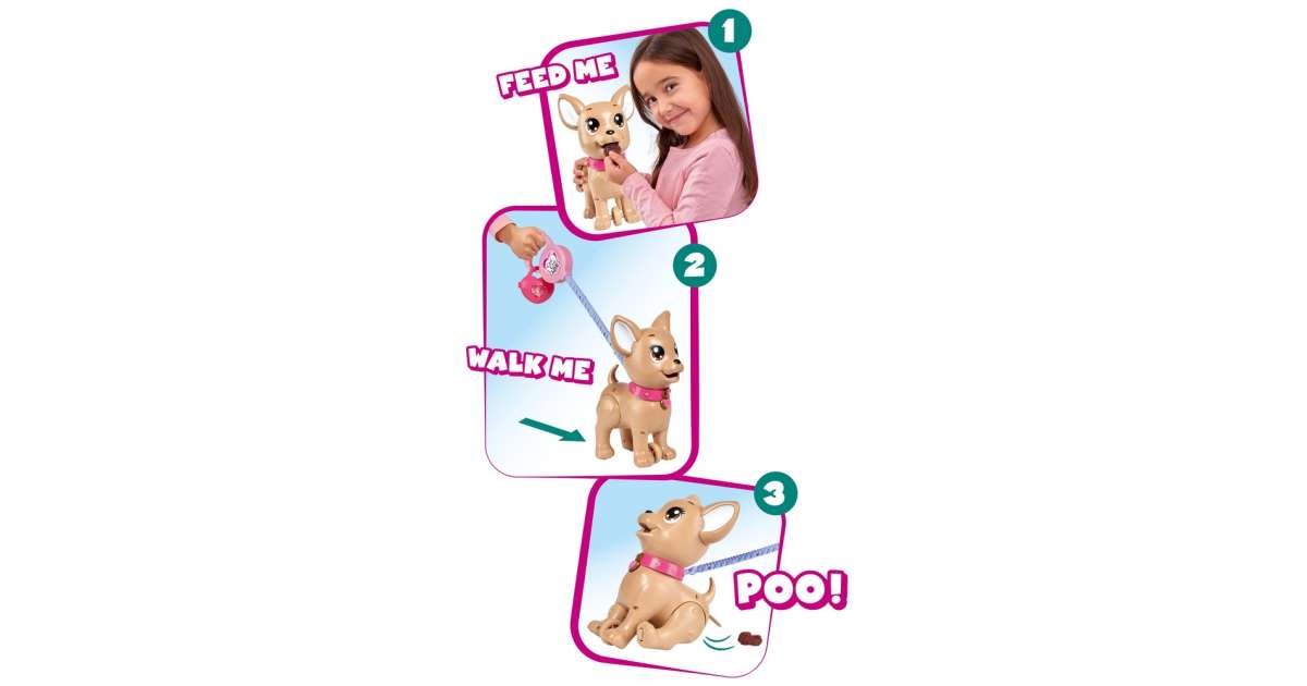 Chi Chi Love Poo Poo Puppy kakiló kutya funkciókkal | Pepita.hu