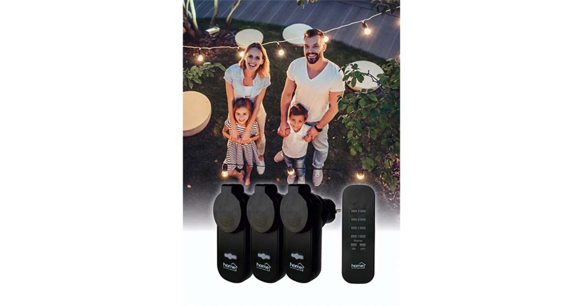 Home THO 113 Remote-controlled outdoor power socket set | Pepita.com