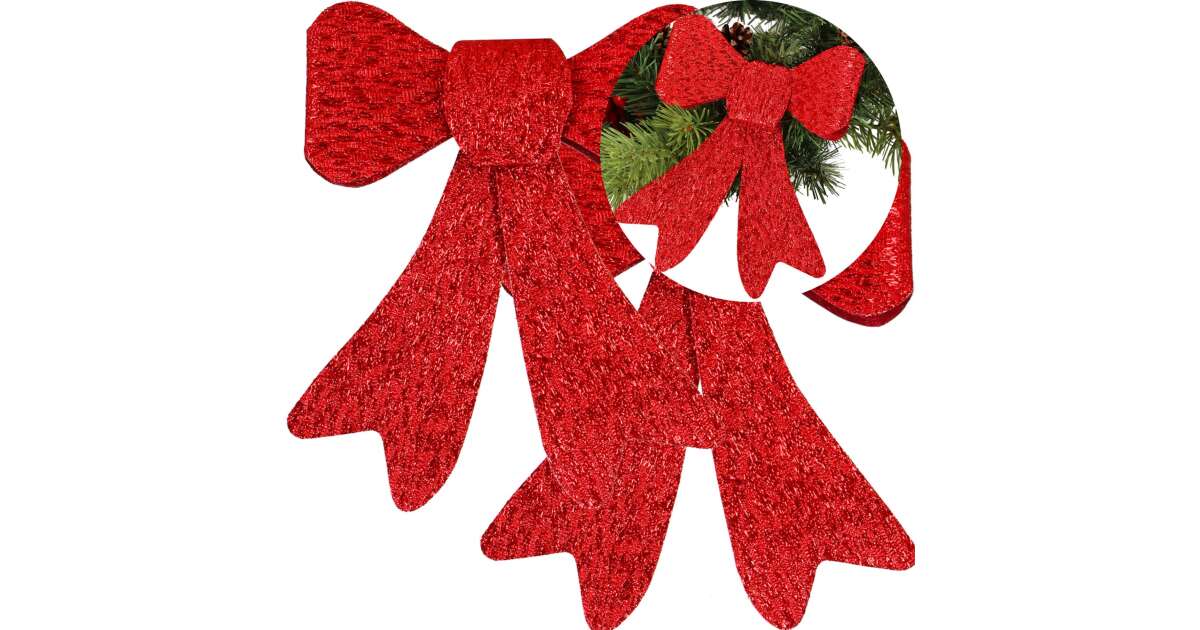 Springos Karácsonyi masnik 2 db - piros | Pepita.hu