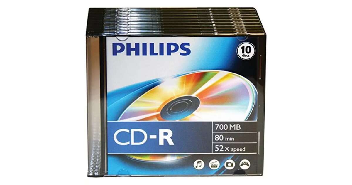 Philips CD-R80 SLIM 52x PH778206 | Pepita.hu
