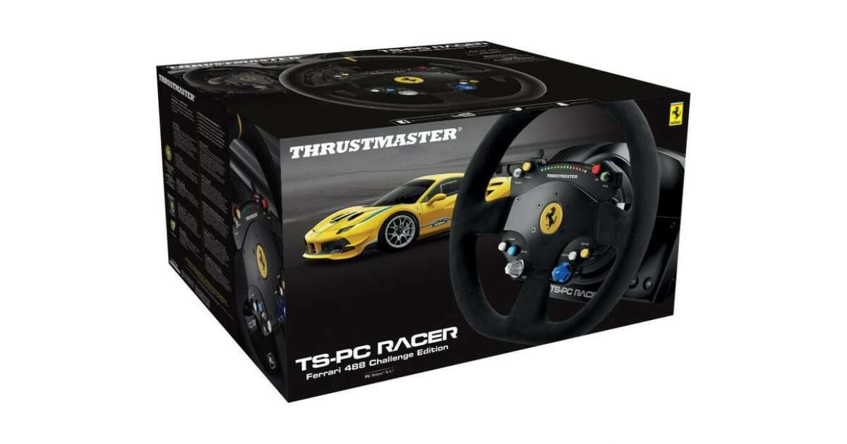 Thrustmaster Ferrari 488 Challenge USB Kormány Black | Pepita.hu