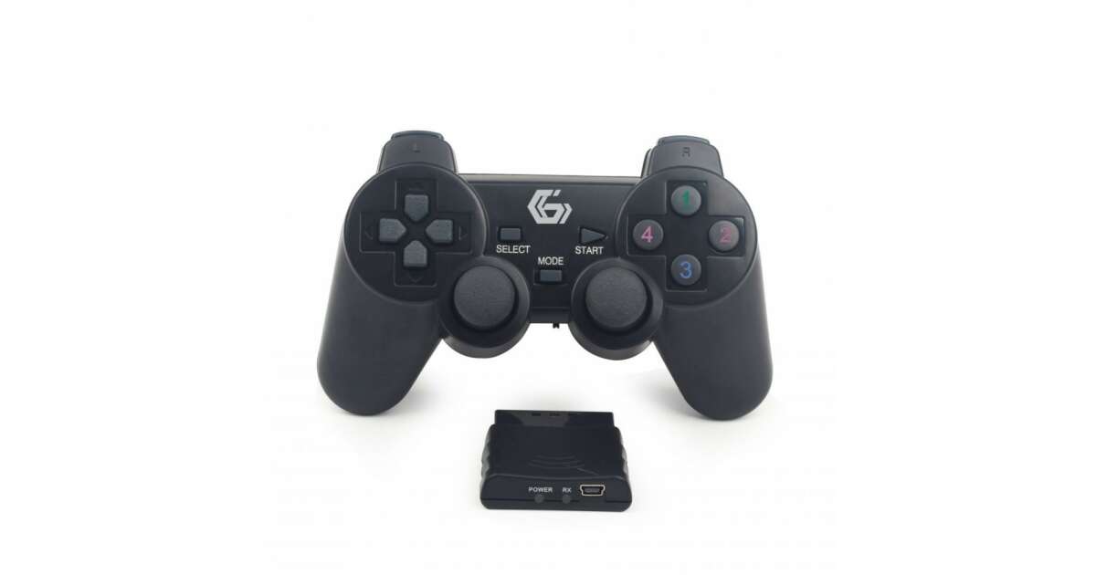 Gembird JPD-WDV-01 Wireless Gamepad Black | Pepita.hu