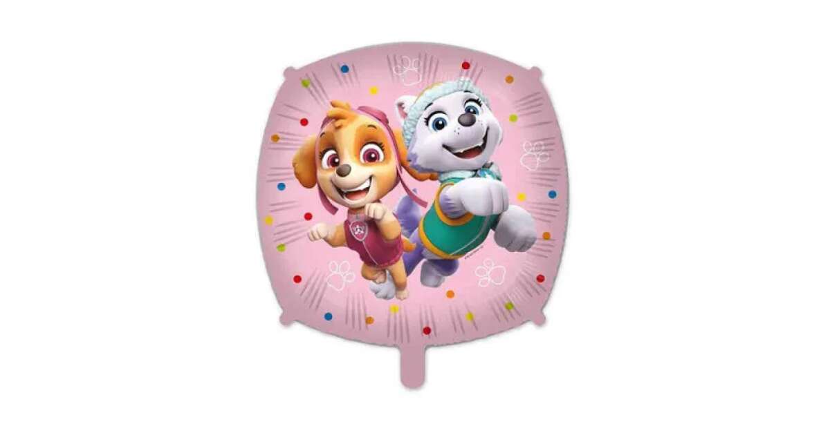 Balon din folie Paw Patrol Skye si Everest 46 cm | Pepita.com