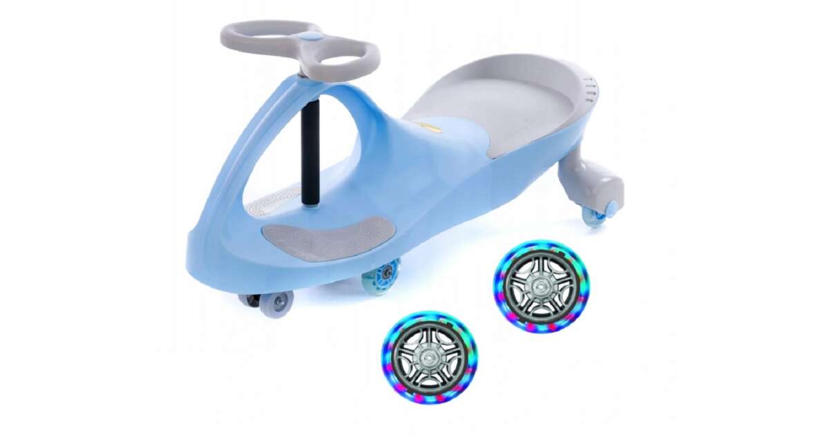 Funfit Kids Gravity Ride Bobo car világító kerékkel - világoskék ...