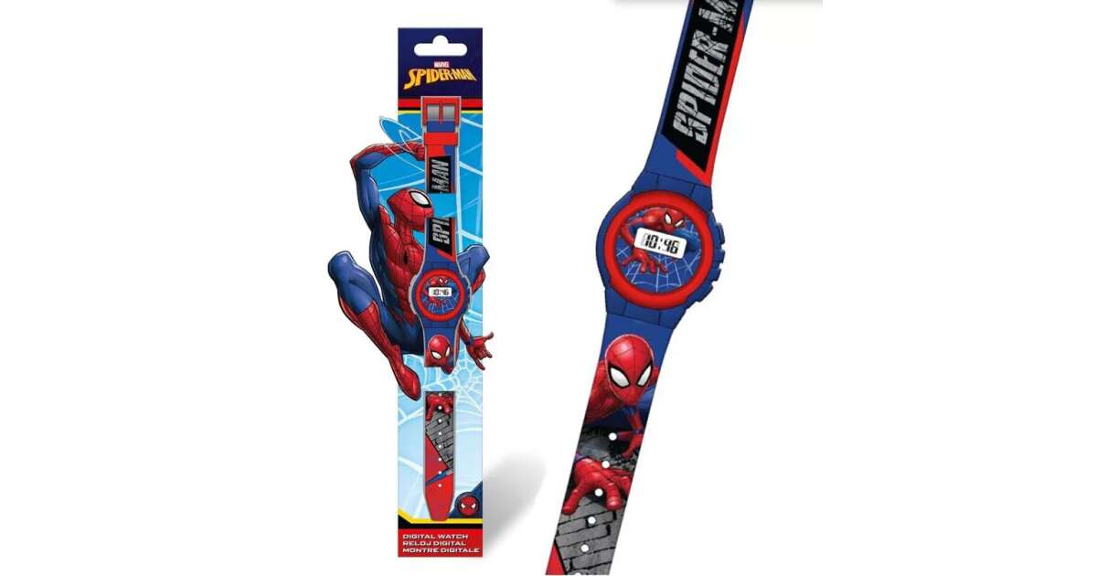 Pókember digitális karóra 29cm | Pepita.hu