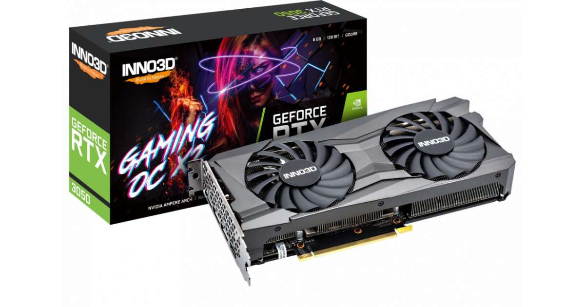 Inno3D GeForce RTX 3050 8GB DDR6 Gaming OC X2 | Pepita.hu