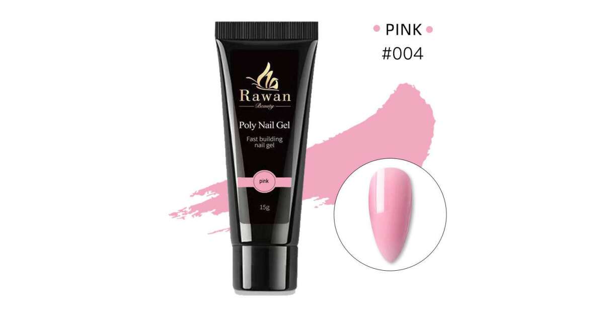 Rawan Beauty Poly gel-Acryl gel 15 ml, pink #004 | Pepita.hu