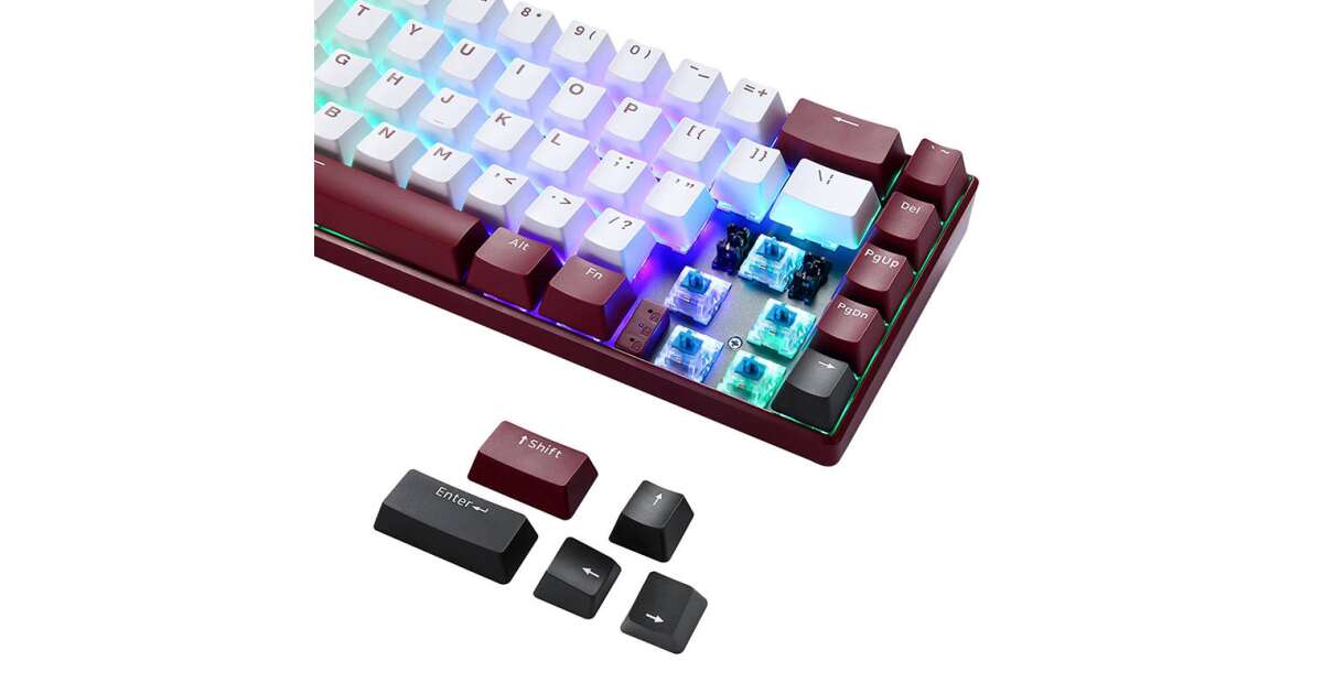 Mechanical gaming keyboard Motospeed BK67 Bluetooth (red) | Pepita.hu