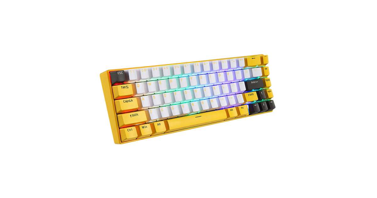 Mechanical gaming keyboard Motospeed BK67 Bluetooth (yellow) | Pepita.hu