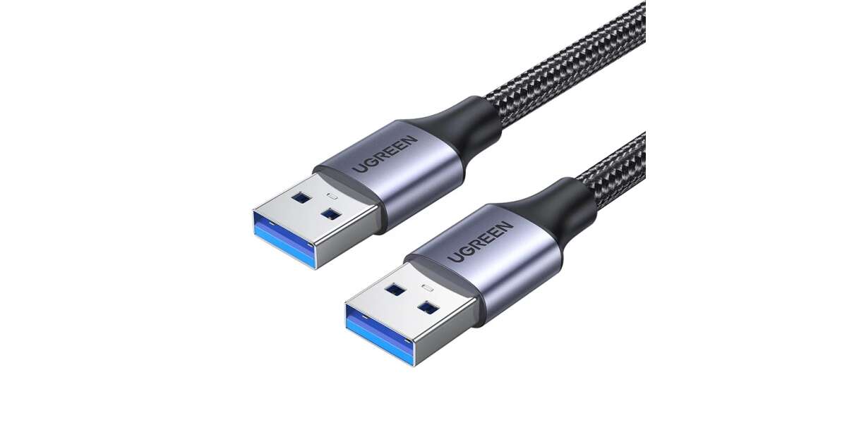 USB3.0 cable Male USB-A to Male USB-A UGREEN 2A, 1m (black) | Pepita.hu