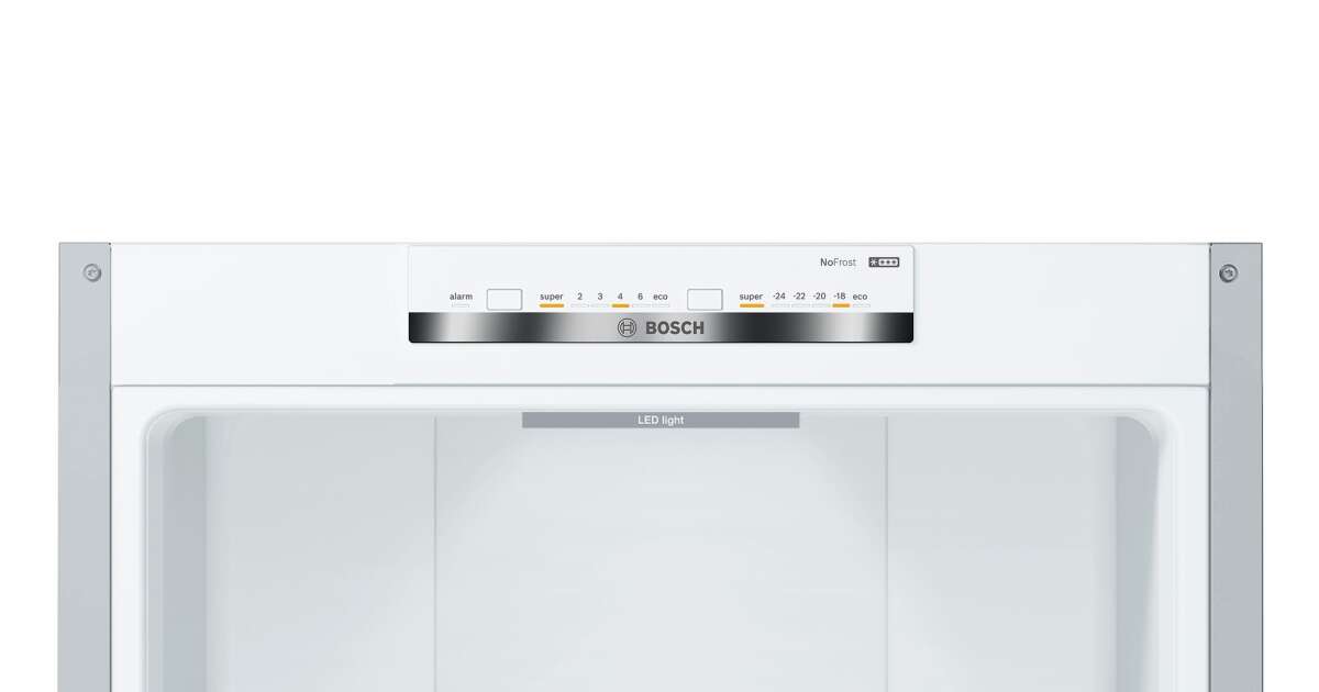 Bosch Serie 4, Szabadonálló, alulfagyasztós hűtő-fagyasztó kombináció ...