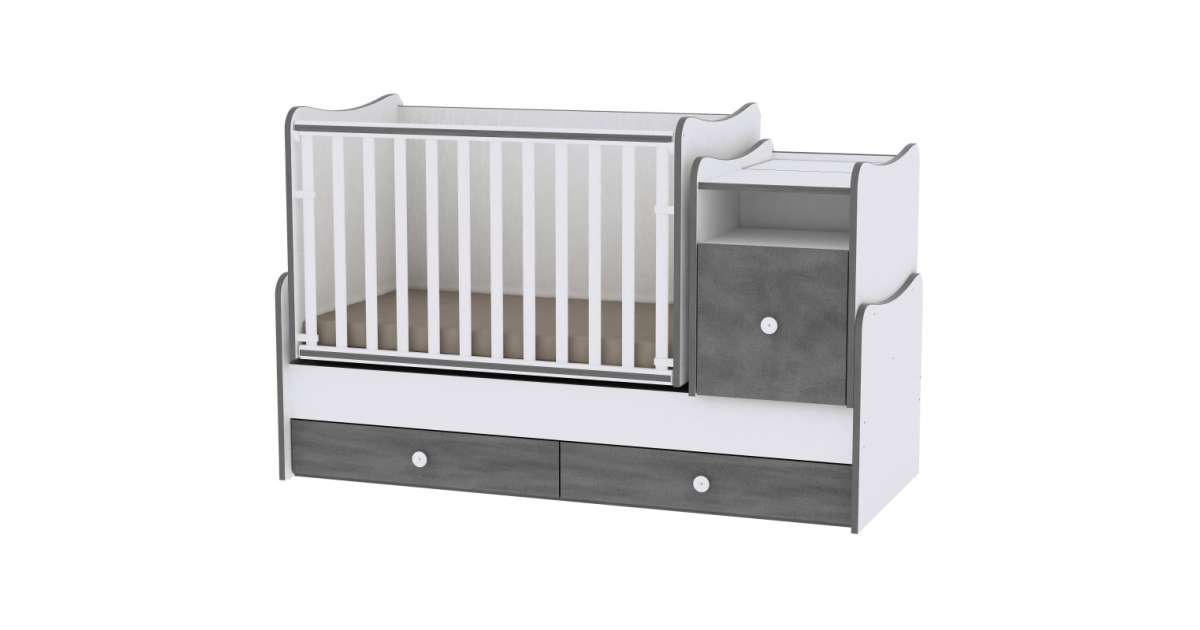 Lorelli Trend Plus ringatható kombi Kiságy pelenkázó komóddal 70x165cm ...