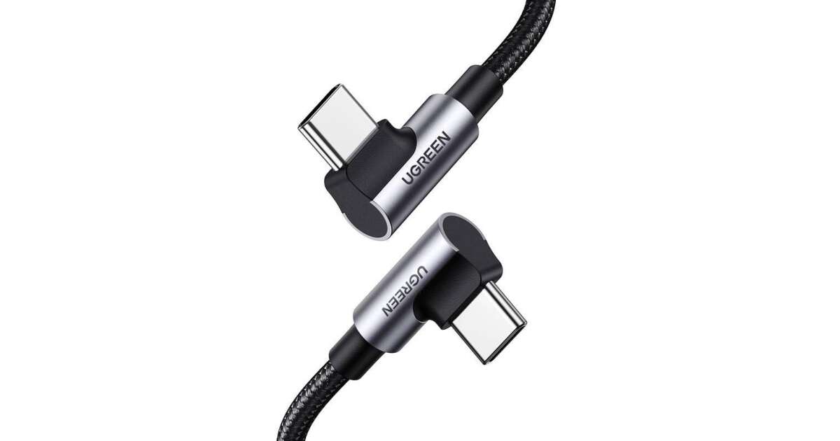 Ugreen Us335 Usb C Apa Usb C Apa 2 0 Adat és Töltő Kábel Fekete 1m