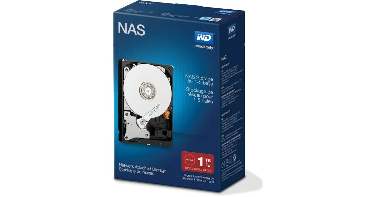 Western Digital 1.0TB Red SATA3 3.5 NAS HDD (WD10EFRX) | Pepita.hu