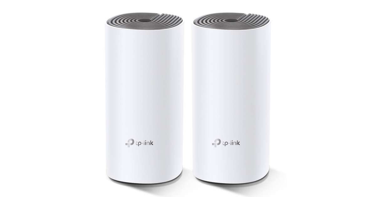TP-Link Deco E4 Dual-Band AC1200 Mesh Wifi rendszer (2 db) (DECO E4(2 ...