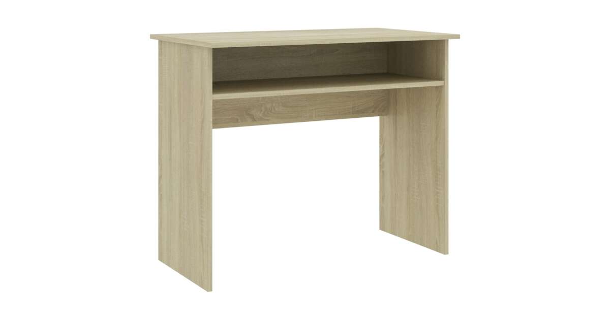 Sonoma-tölgy színű forgácslap íróasztal 90 x 50 x 74 cm | Pepita.hu
