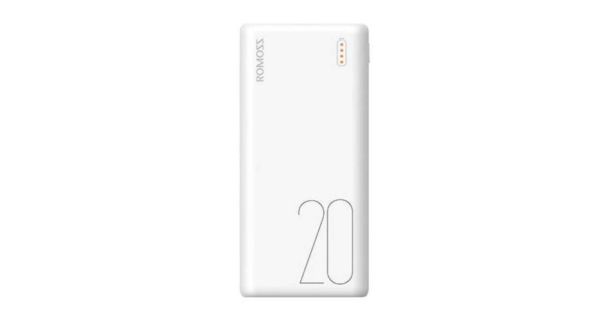 Romoss Simple 20 Powerbank, 20000mAh (fehér) | Pepita.hu