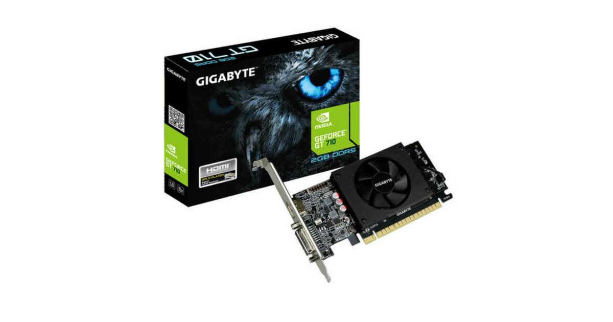 Placa video Gigabyte Geforce GT 710, 2GB, GDDR5, 64-Bit, LP | Pepita.com Placa video Gigabyte Geforce GT 710, 2GB, GDDR5, 64-Bit, LP | Pepita.com