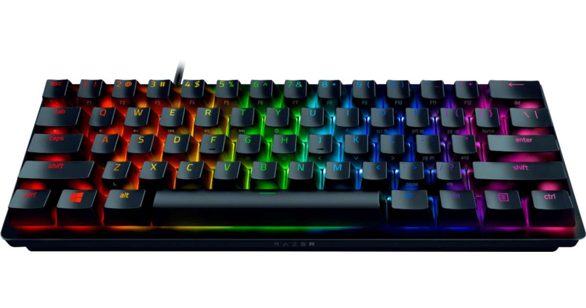 Razer Huntsman Mini (Red Switch) Mechanikus USB Gaming Billentyűzet US ...