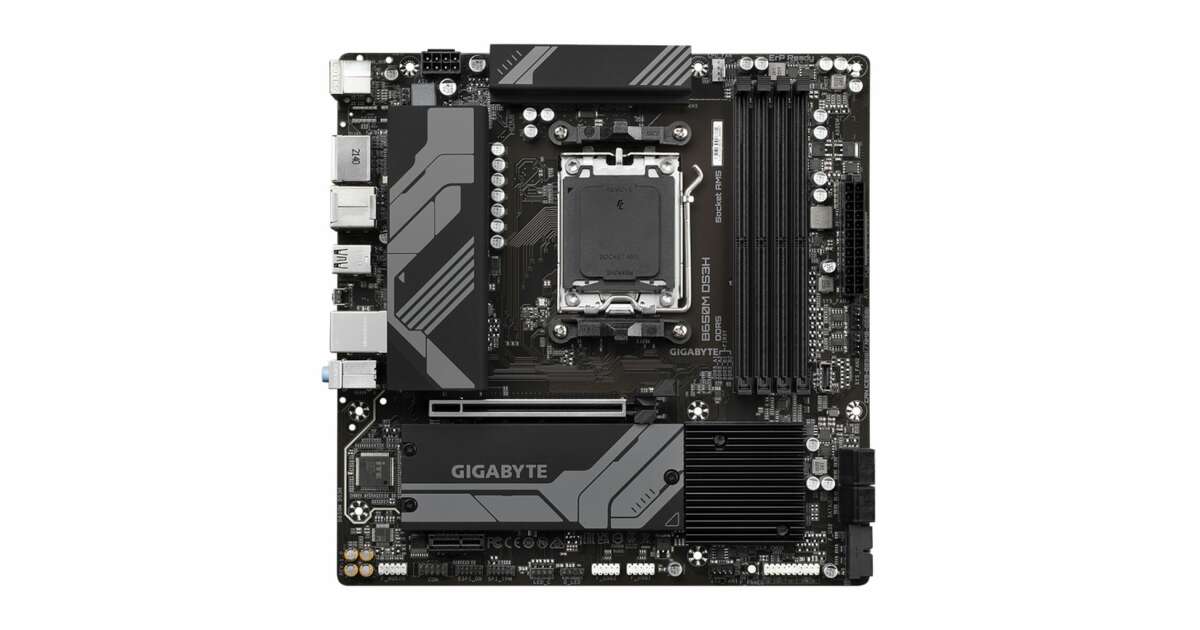 Gigabyte B650M DS3H - 1.0 - motherboard - micro ATX - Socket AM5 - AMD ...