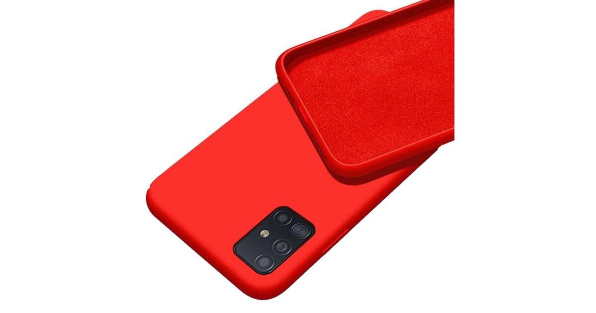 Cellect Samsung A80 premium szilikon tok piros (CEL-PREMSIL-SAMA80-R ...