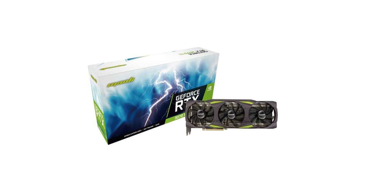 Manli GeForce RTX 3070 Ti 8GB Triple Fan LHR videokártya ...
