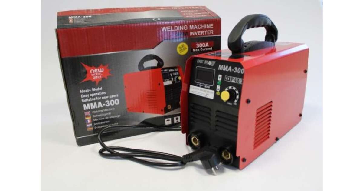 MMA 300 Inverteres hegesztőgép digitális kijelzővel – sisakkal és ...