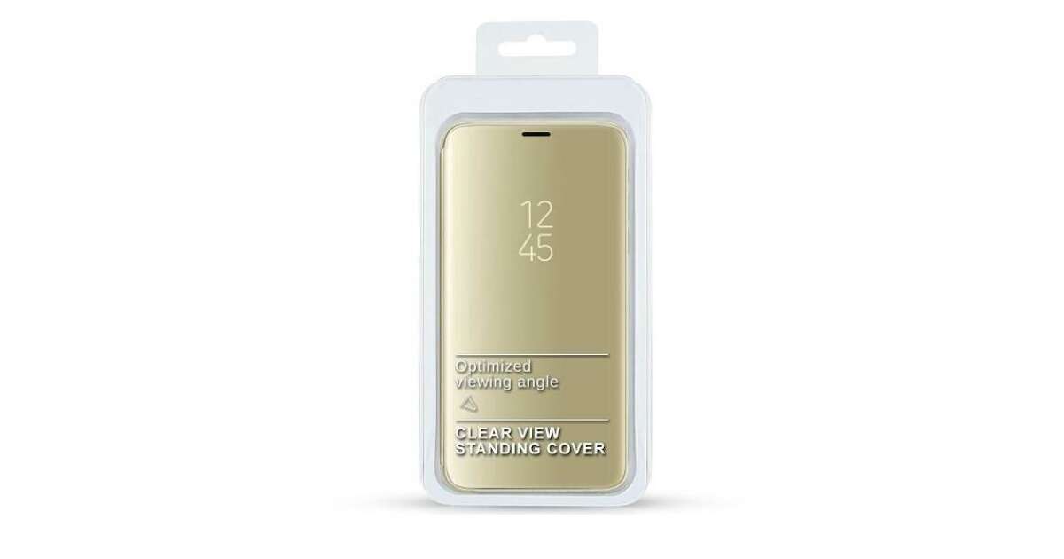 Tok Clear View Samsung S22 Ultra arany tok | Pepita.hu