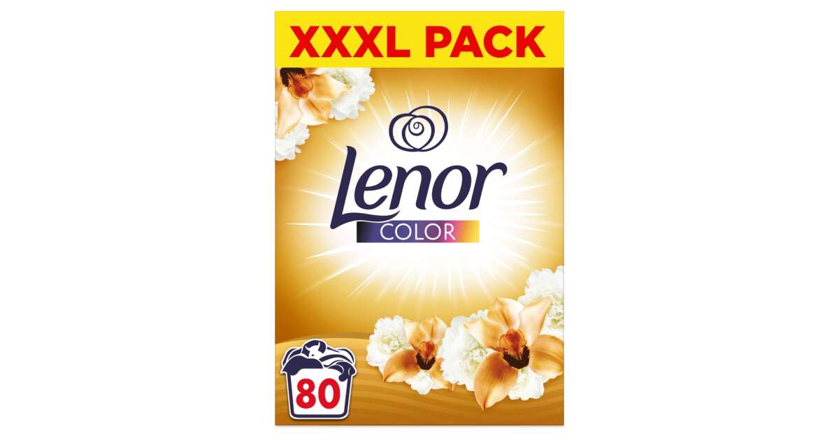 Lenor Vanilla Orchid & Golden Amber Washing powder for 80 washes 4,4kg ...