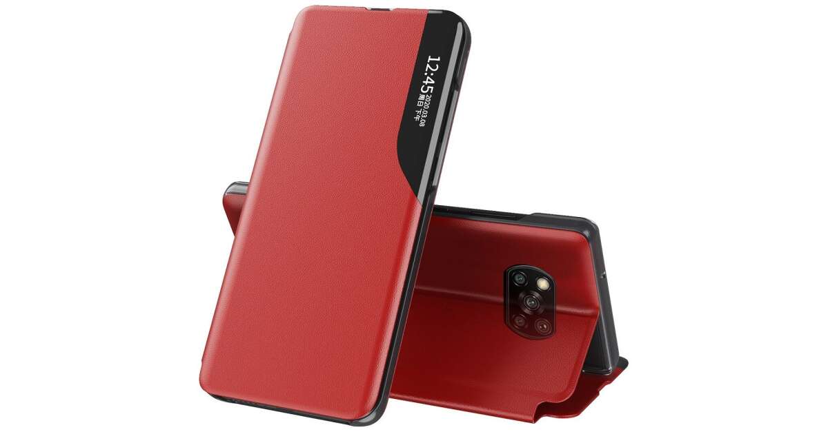 Xiaomi Redmi Note 10 Pro, Oldalra nyíló tok, stand, hívás mutatóval ...